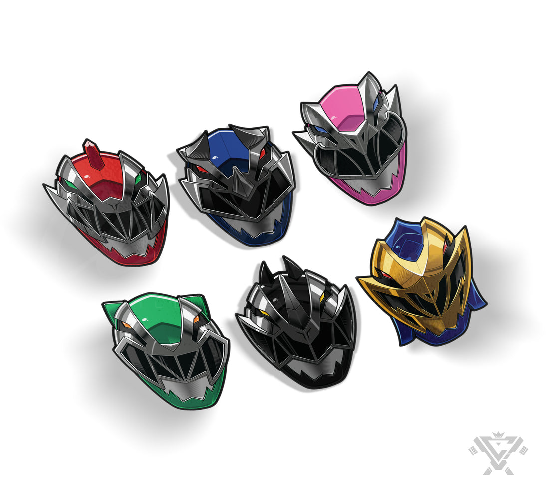KSR-SET Dino Knights - SM Vinyl Sticker SET (6 Stickers) – CeeVee.Co