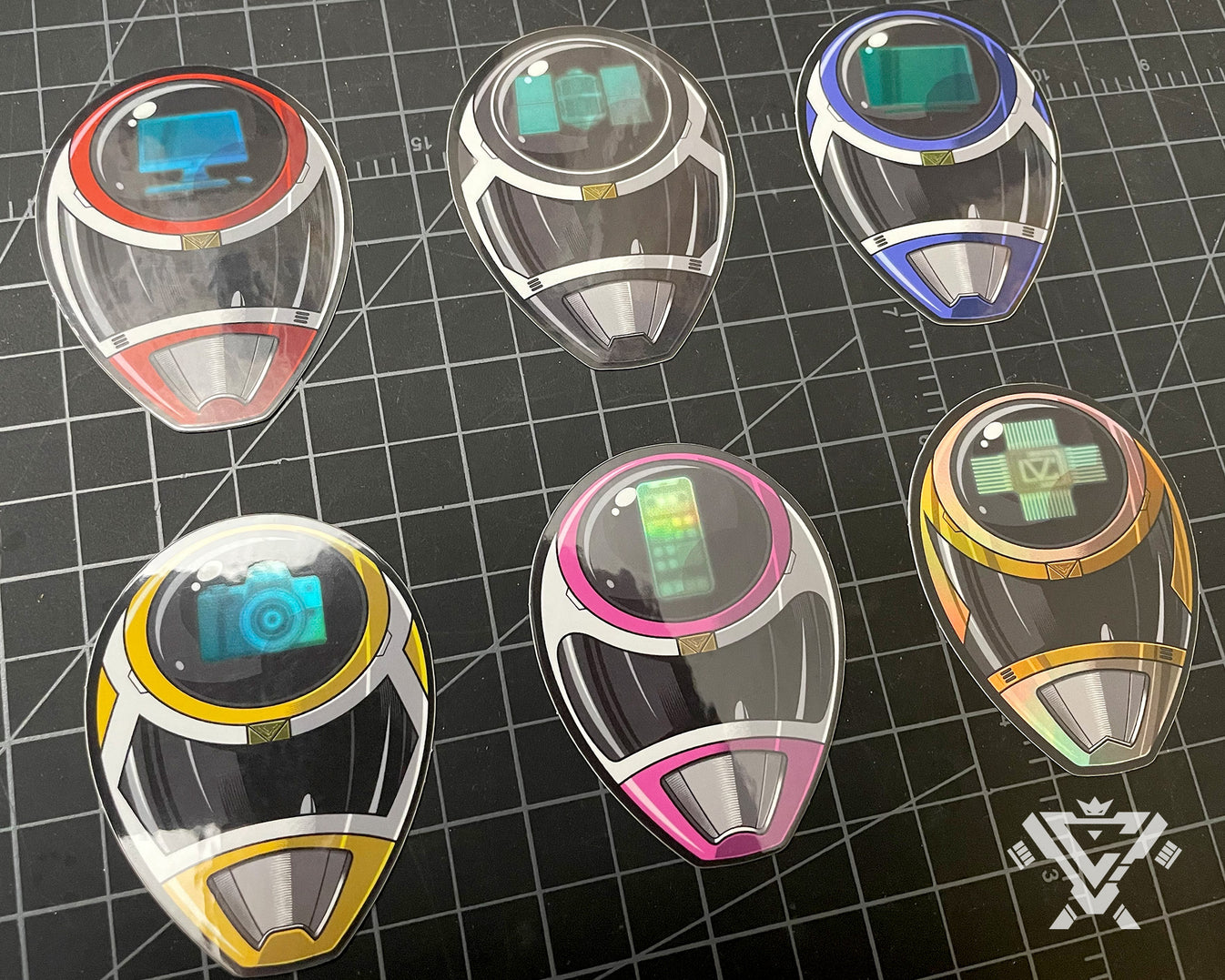 DSM-SET Megasquad - 3"x 3" Vinyl Sticker Set (6 Stickers) – CeeVee.Co