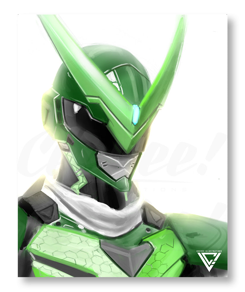 Sentai Genji - 8" x 10" Poster – CeeVee! Illustrations